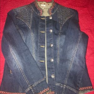 Jackets & Coats | Reba Embellished Jean Jacket | Poshmark